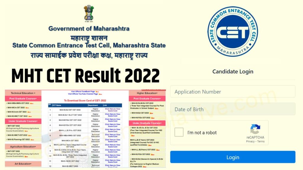 mht cet marks vs percentile 2022 pcb - Education India